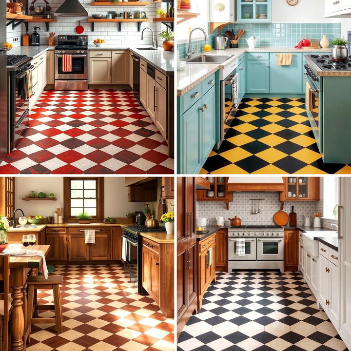 30 Kitchens with Checkered Floors: Retro-Inspired Designs
