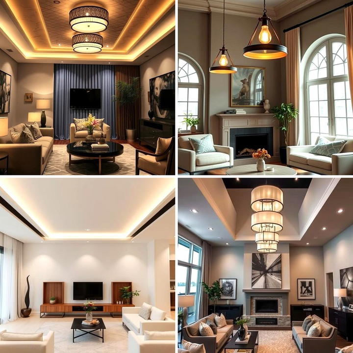 30 Living Room Ceiling Lighting Ideas: Elevate Your Space