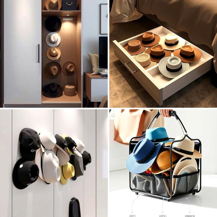 30 Smart Hat Storage Ideas to Declutter Your Home