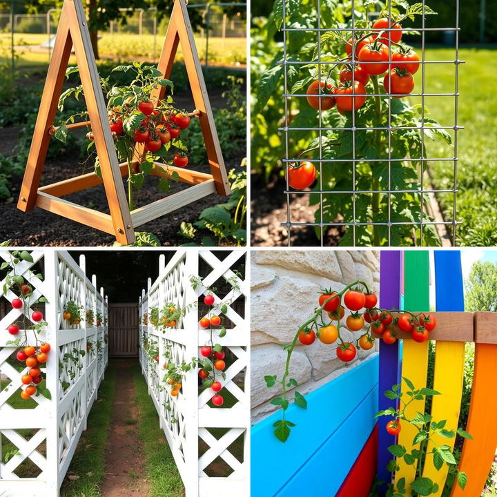 30 Tomato Trellis Ideas for Healthy & Space-Saving Gardens