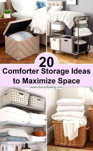 20 Comforter Storage Ideas to Maximize Space