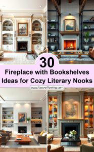 30 Fireplace with Bookshelves Ideas for Cozy Literary Nooks