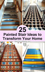 25 Painted Stair Ideas to Transform Your Home