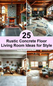 25 Rustic Concrete Floor Living Room Ideas for Style
