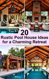 20 Rustic Pool House Ideas for a Charming Retreat