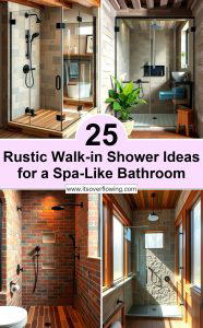25 Rustic Walk-in Shower Ideas for a Spa-Like Bathroom