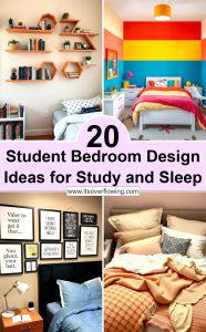 20 Student Bedroom Design Ideas for Study and Sleep