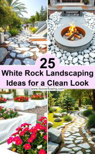 25 White Rock Landscaping Ideas for a Clean Look