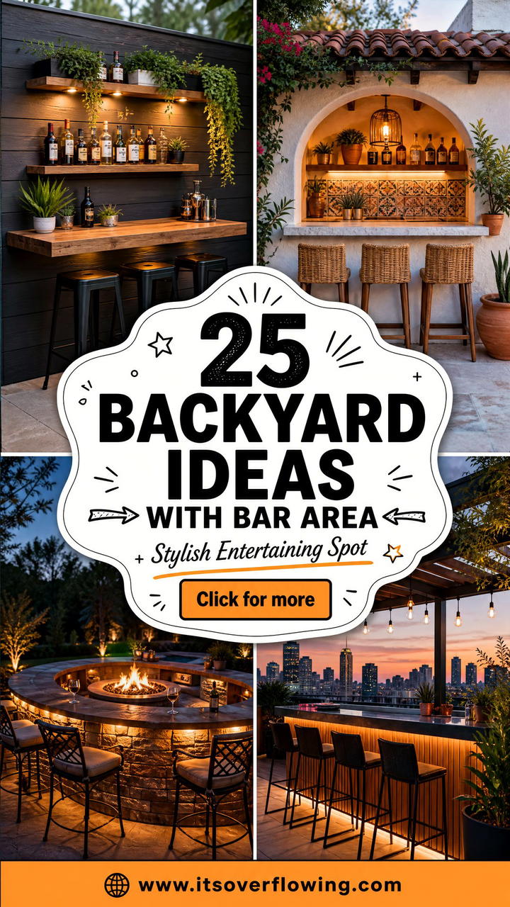 25 Backyard Ideas With Bar Area for Stylish Entertaining