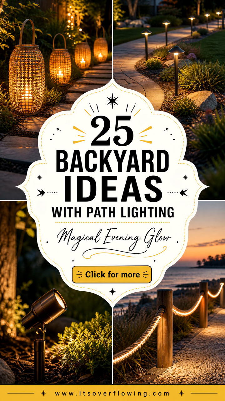 25 Backyard Ideas With Path Lighting for a Magical Glow