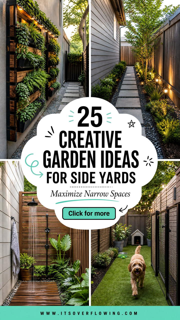 25 Creative Garden Ideas for Side Yards