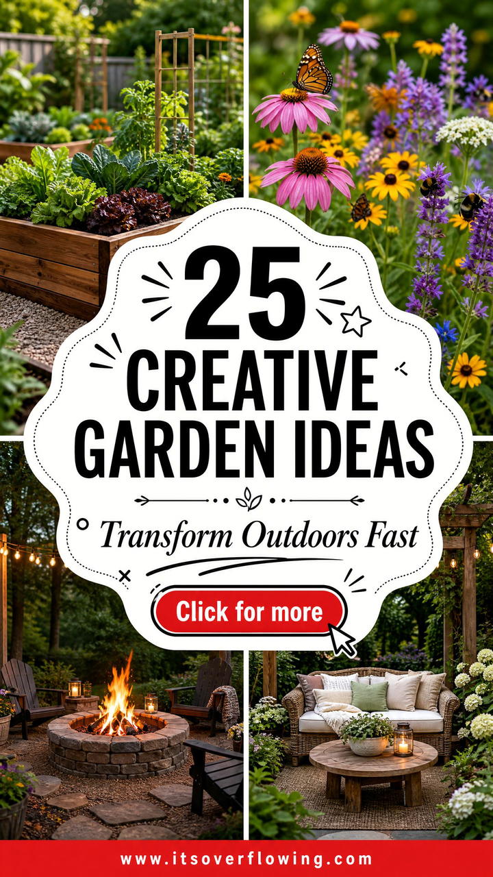 25 Creative Garden Ideas to Transform Any Outdoor Space Fast