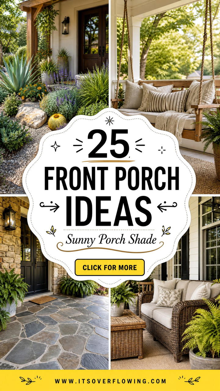 25 Front Porch Ideas For South Facing Porch Shade And Style