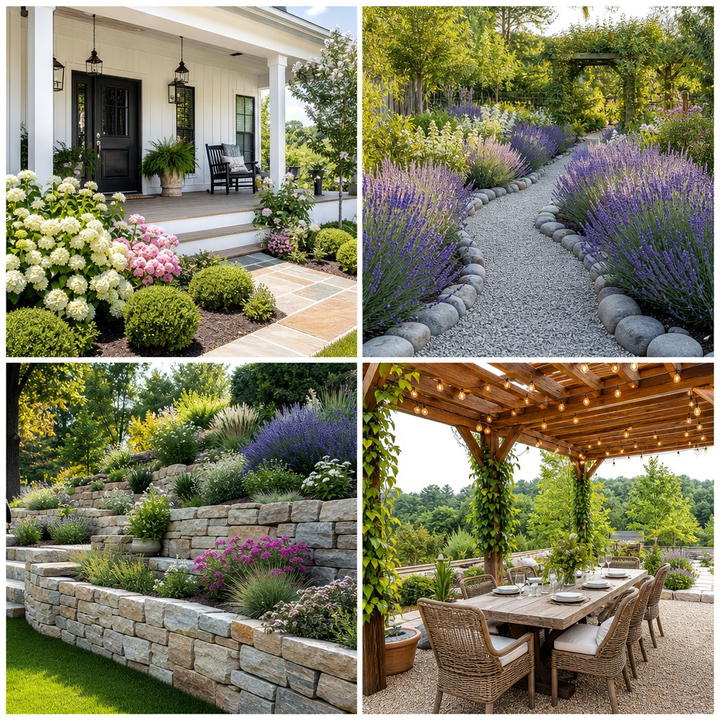 25 Garden Design Ideas for Farmhouse Landscapes With Rustic Charm
