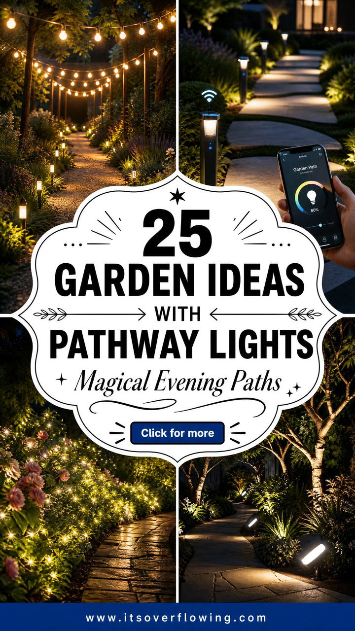 25 Garden Ideas With Pathway Lights for Magical Evenings