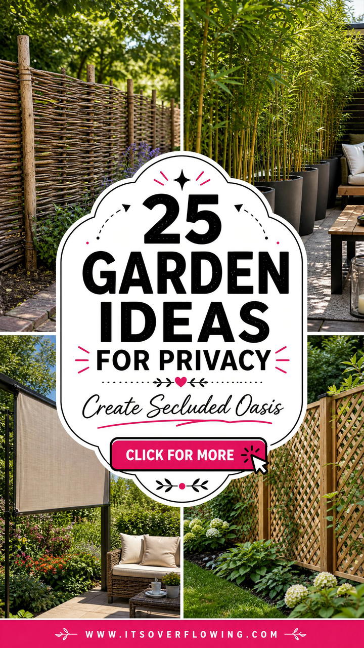 25 Garden Ideas for Privacy to Create a Secluded Oasis