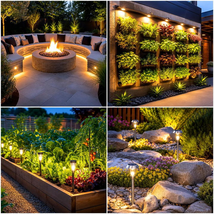 25 garden design ideas with lighting plans: Bright Outdoor Style