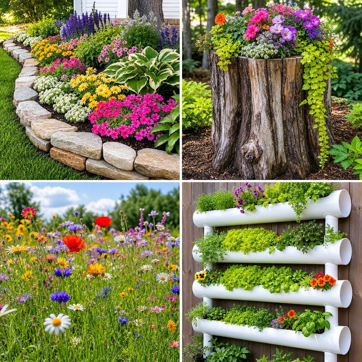 25 garden ideas with low cost materials: Budget Yard Tips