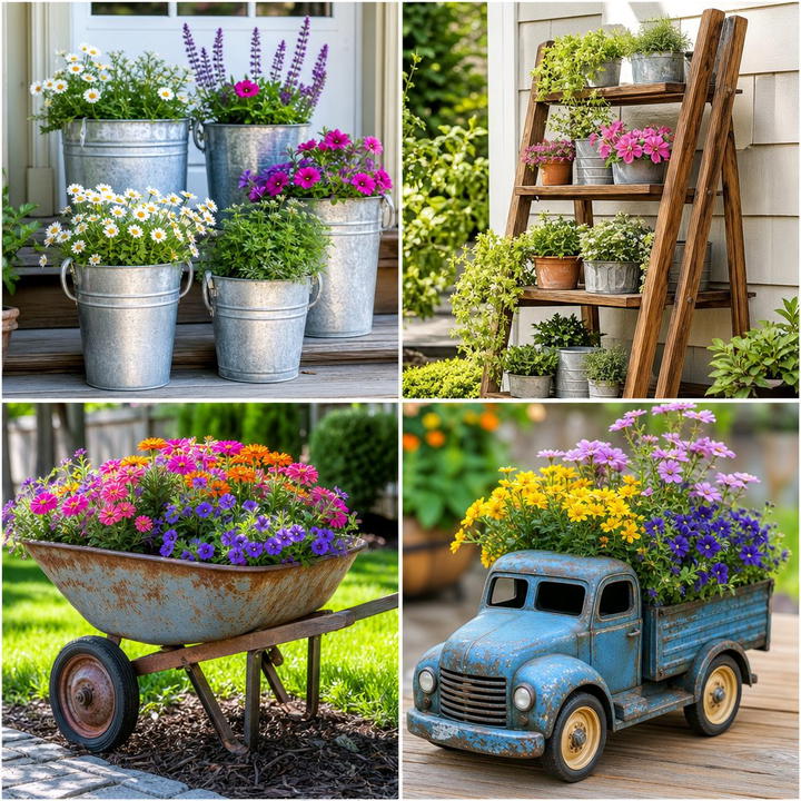 25 reusing old things ideas for container garden: DIY Planters