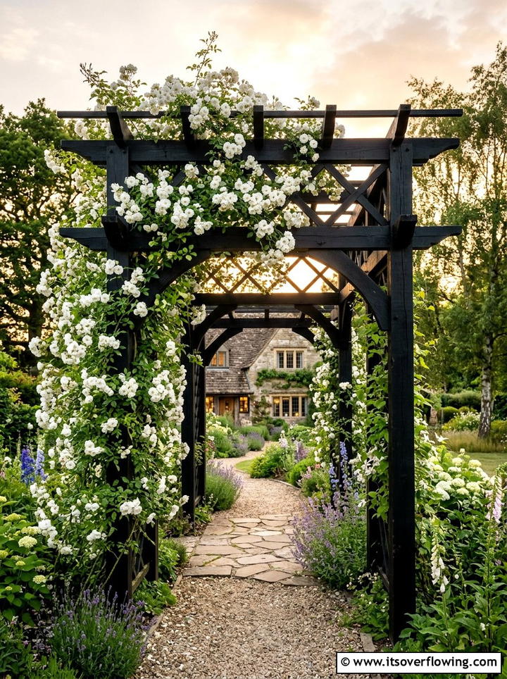 25 Creative Garden Ideas With Black and White Gardens
