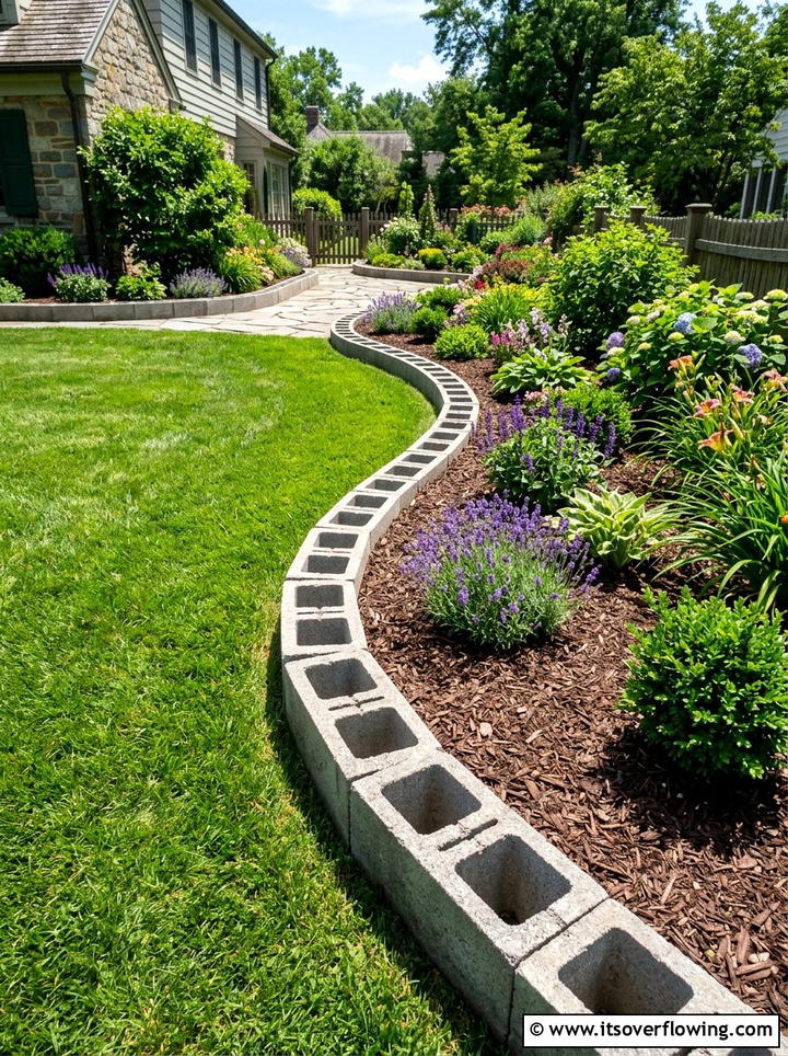 25 Upcycled Garden Ideas With Cinder Blocks for Easy Raised Beds