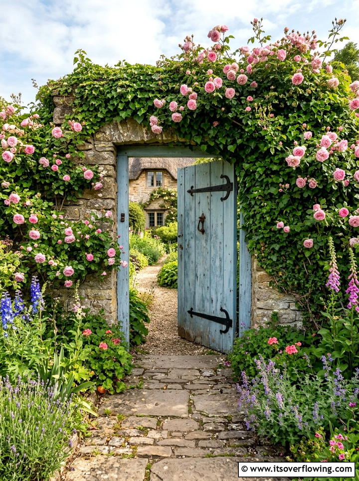 25 Upcycled Garden Ideas With Old Doors for Rustic Style