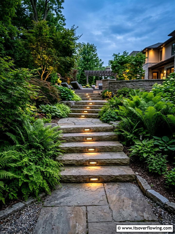 25 Garden Ideas With Pathway Lights for Magical Evenings