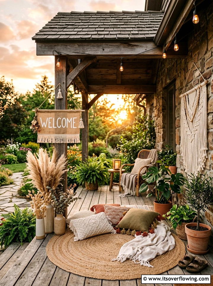 25 front porch ideas with welcome signs for a Cozy Entry