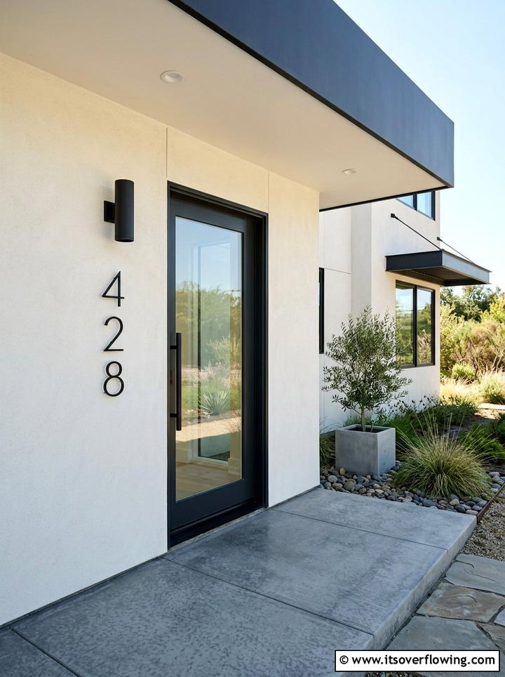 25 front porch ideas with house numbers for Bold Curb Appeal