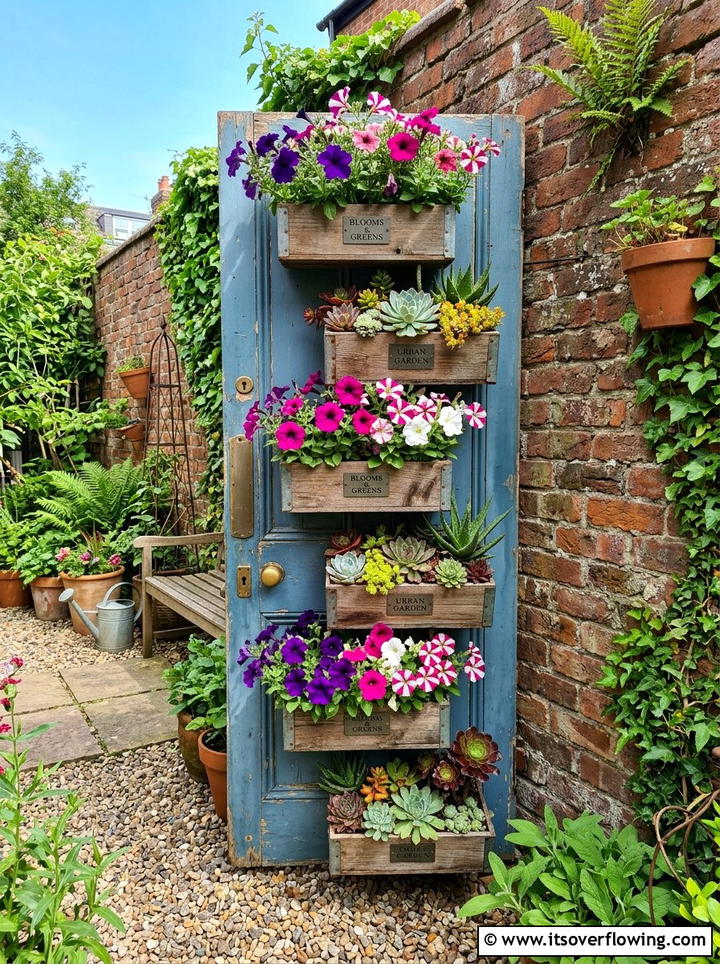 25 Backyard Decorating Ideas With Old Door Decor For Charm