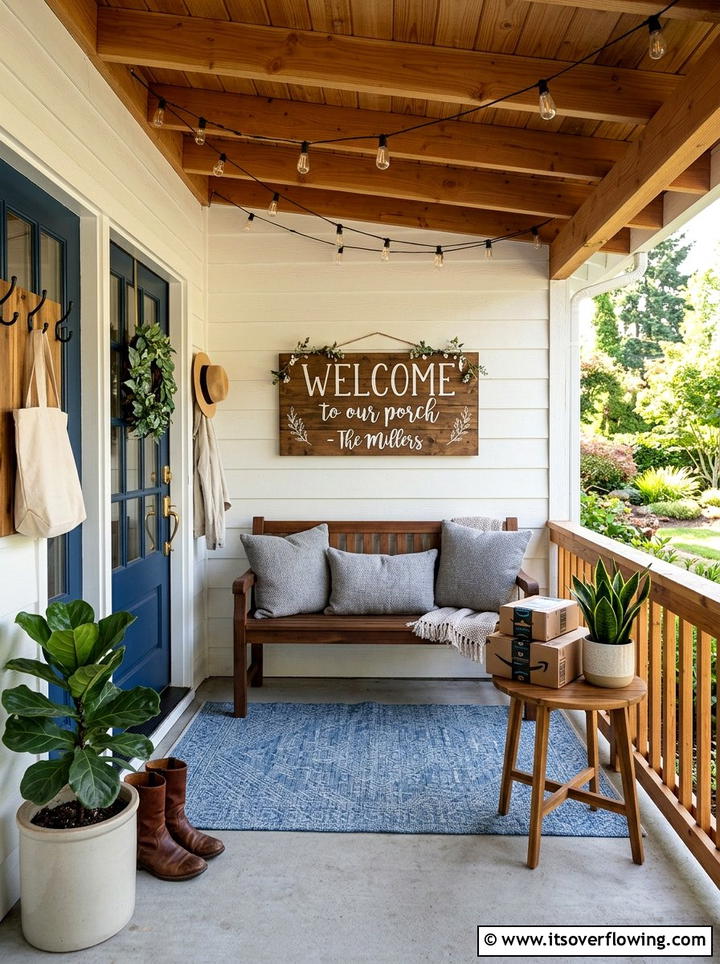 25 front porch ideas with welcome signs for a Cozy Entry