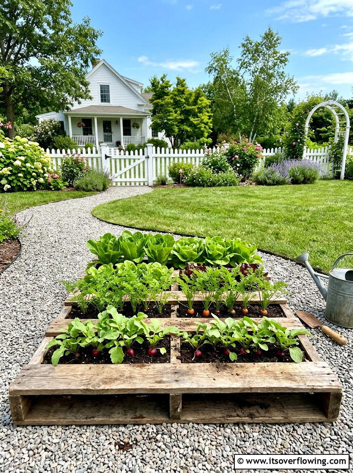 25 creative garden ideas with pallet planters for Rustic Charm