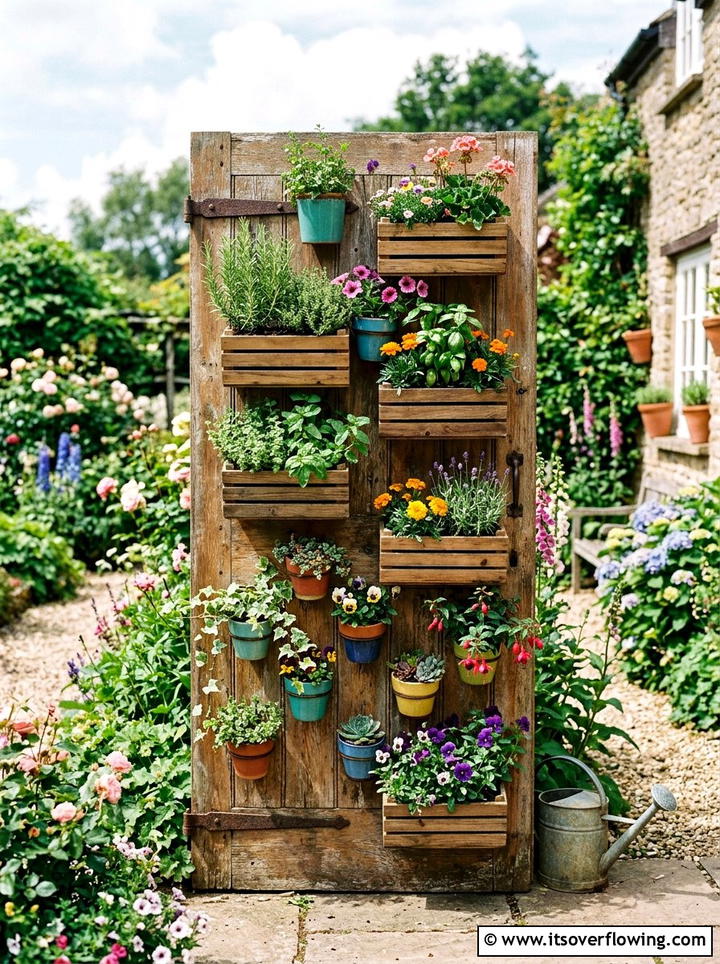 25 Upcycled Garden Ideas With Old Doors for Rustic Style